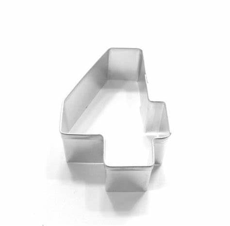 Number 4 Cookie Cutter – Cakedecosupplies