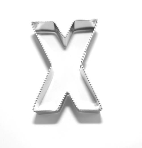 Letter X Cookie Cutter | Shop online at Cake Deco Supplies ...