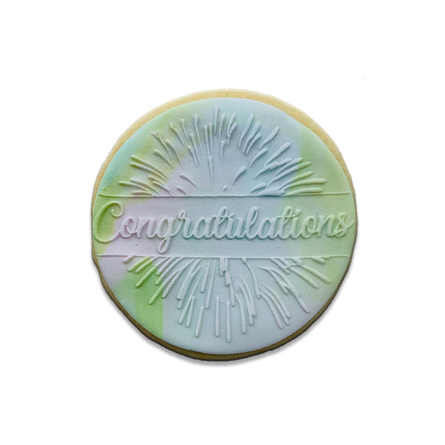Congratulations Cookie Debosser | Shop online at Cake Deco Supplies ...