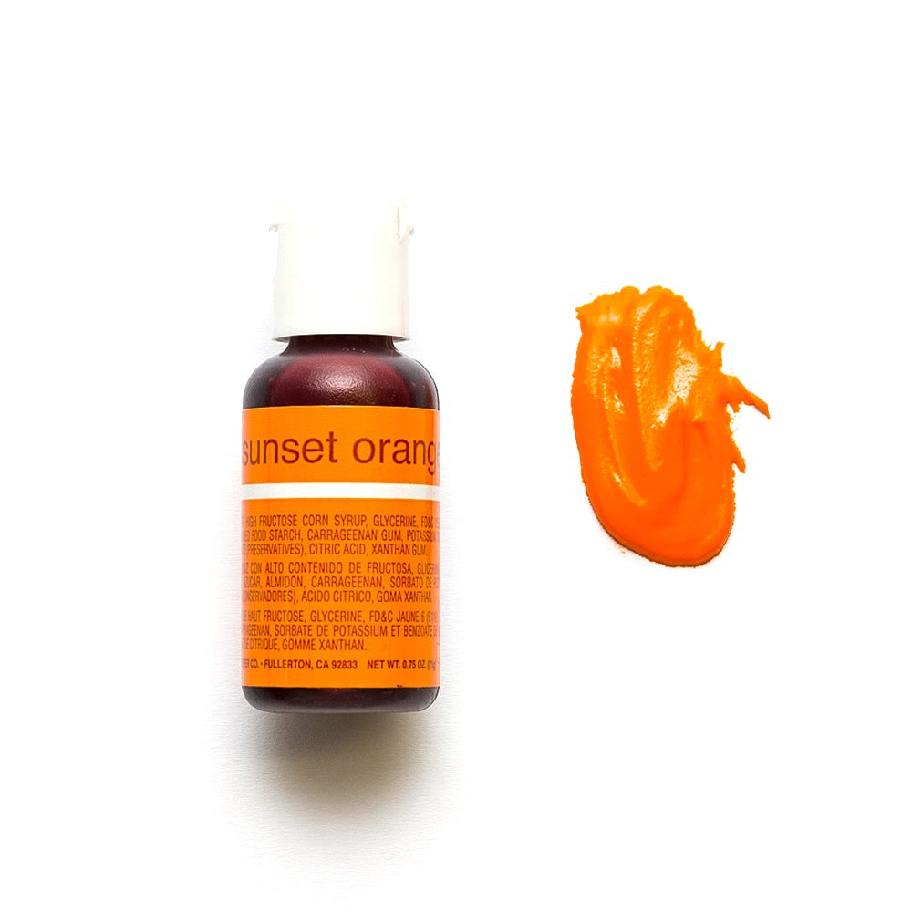 Chefmaster Sunset Orange Food Gel 20g – Cakedecosupplies