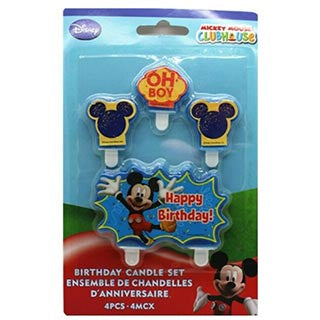 Mickey Mouse Candle Set | Shop online at Cake Deco Supplies ...
