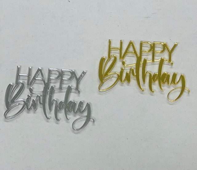 Acrylic Happy Birthday Tokens – Cakedecosupplies