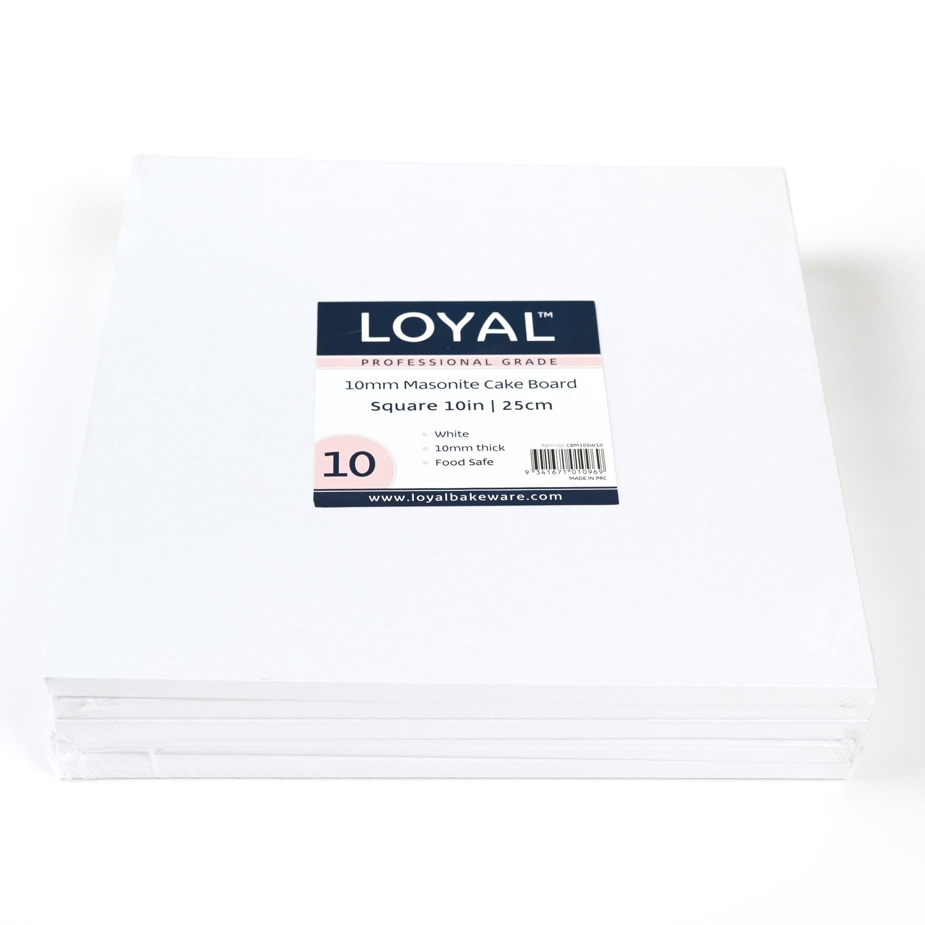 Loyal 10mm Masonite Square White 12" – Cakedecosupplies