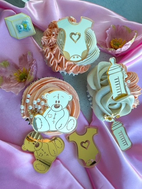 Acrylic Tokens - Baby Themed - 6 Pack – Cakedecosupplies