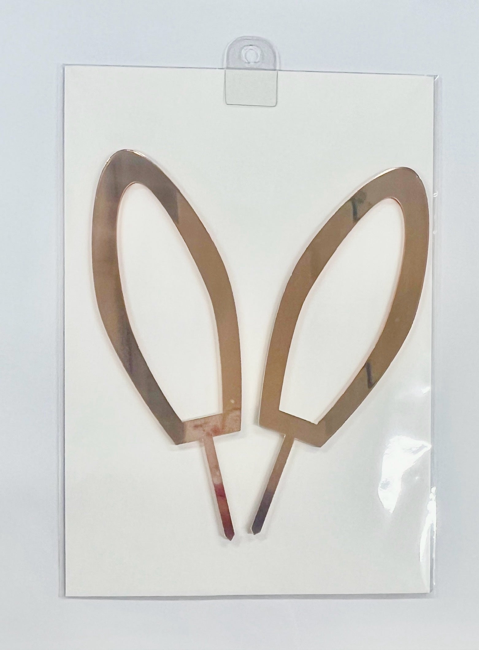 Acrylic - Bunny Ears Rose Gold – Cakedecosupplies