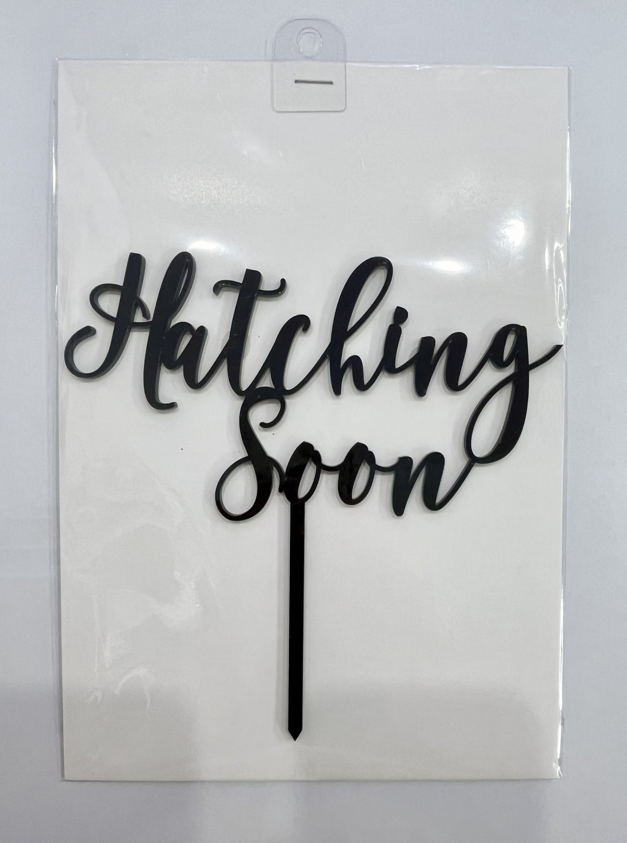 Acrylic- Hatching Soon Black – Cakedecosupplies