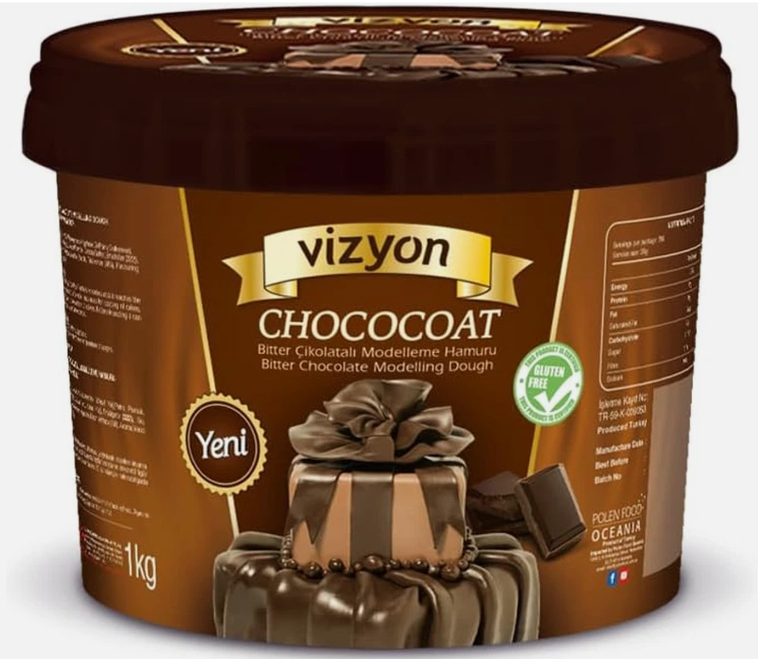 Vizyon Modelling Dark Chocolate 1kg – Cakedecosupplies