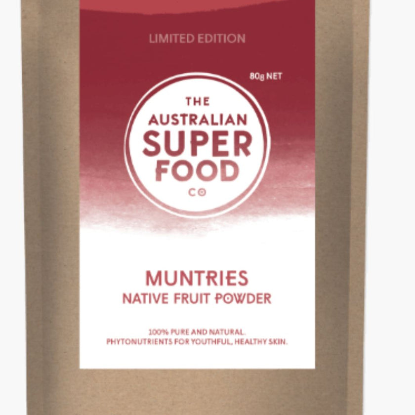 The Australian Super Food Co Freeze Dried Muntries Powder | Shop online ...